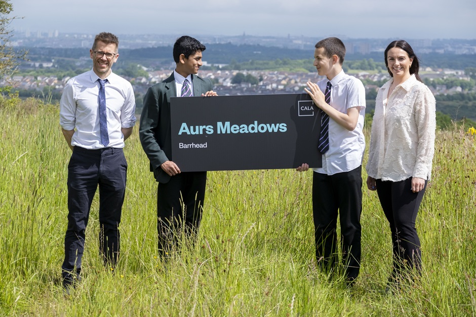 Barrhead pupils name local Cala housing development | Scottish Construction Now